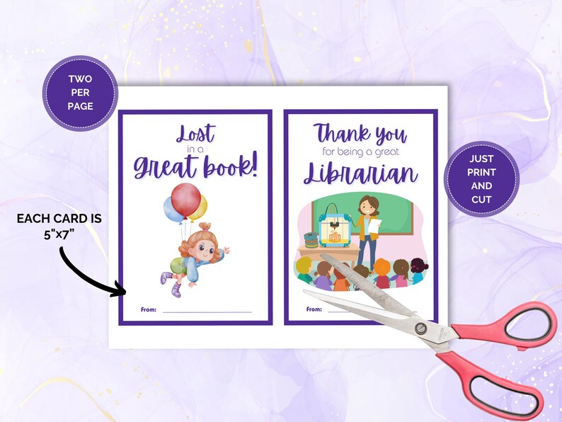Printable Librarian Appreciation Gift Card Holder, Librarian Gifts ...
