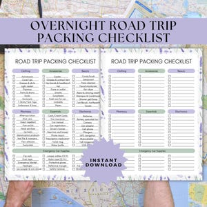 Ultimate Road Trip Packing Checklist - Printable Travel Essentials Car ...