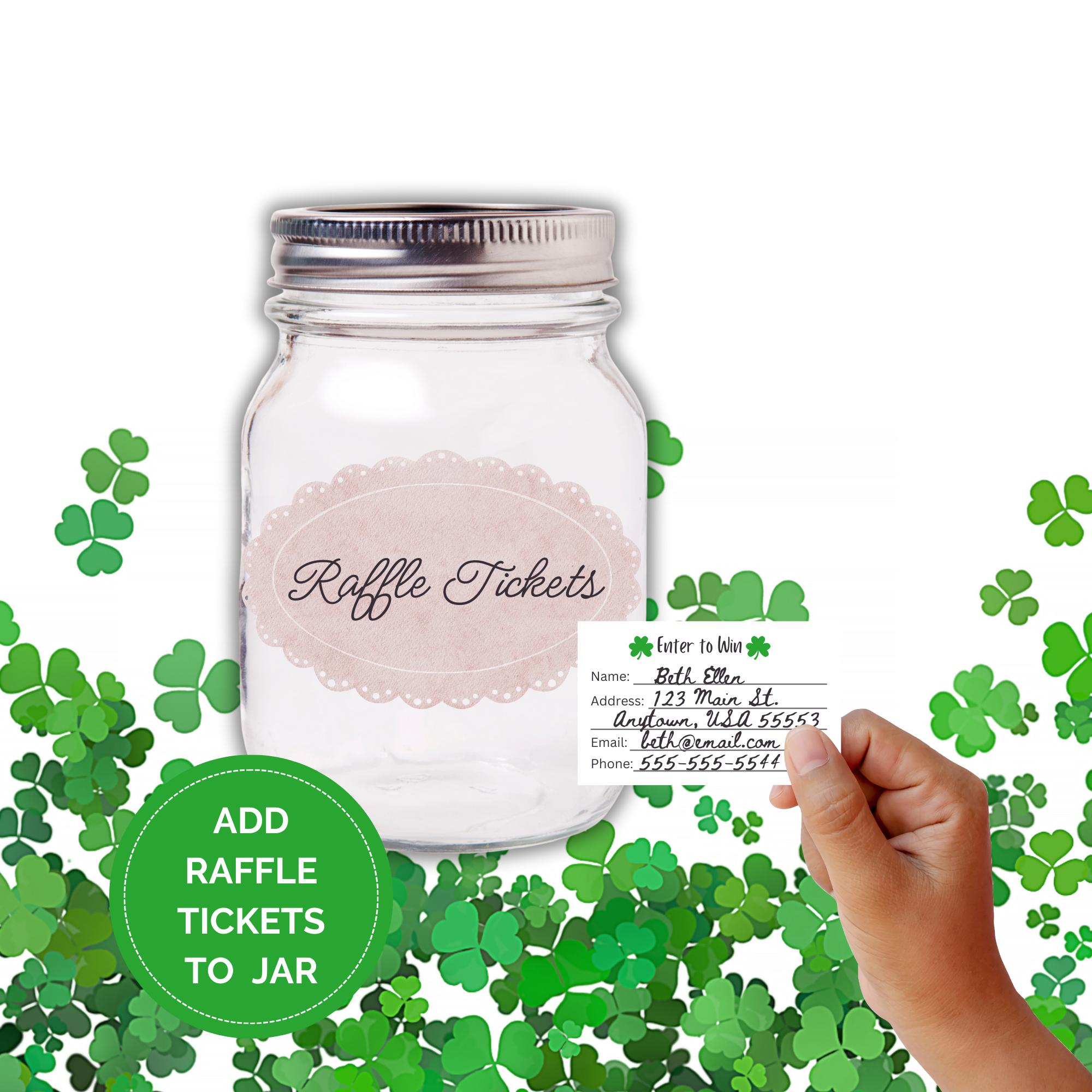 Editable St. Patricks Day Raffle Ticket Template, Fundraising Event ...