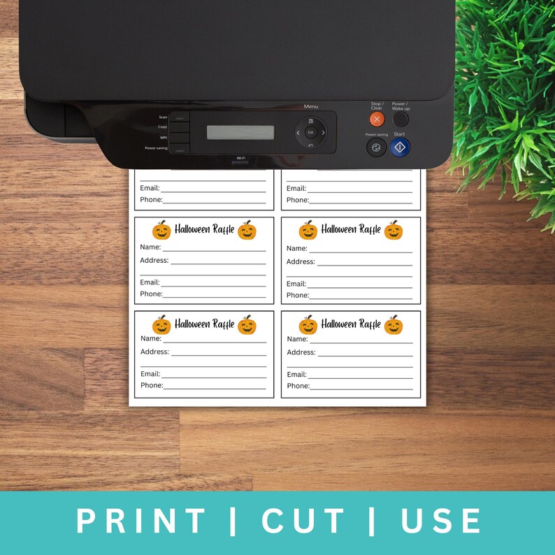 Editable Halloween Raffle Ticket Template, Fundraising Event, School ...