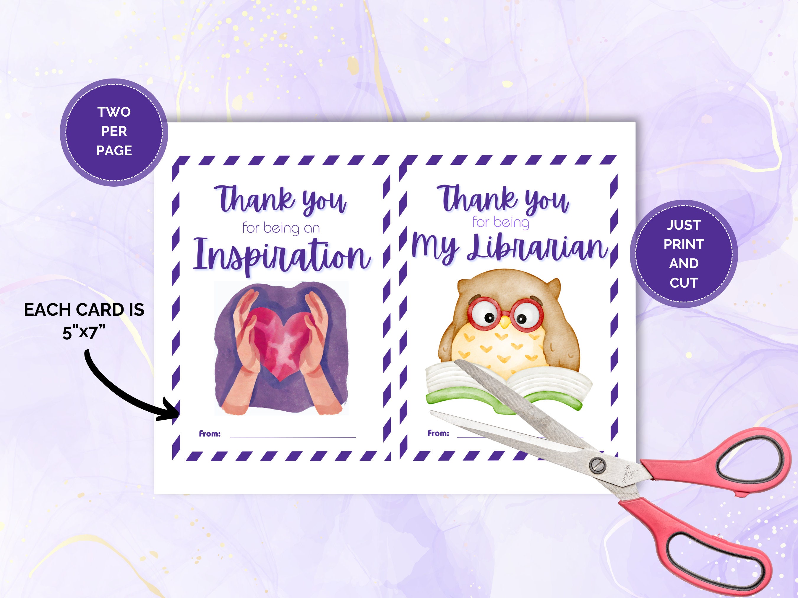 Printable Librarian Appreciation Gift Card Holder, National Library ...