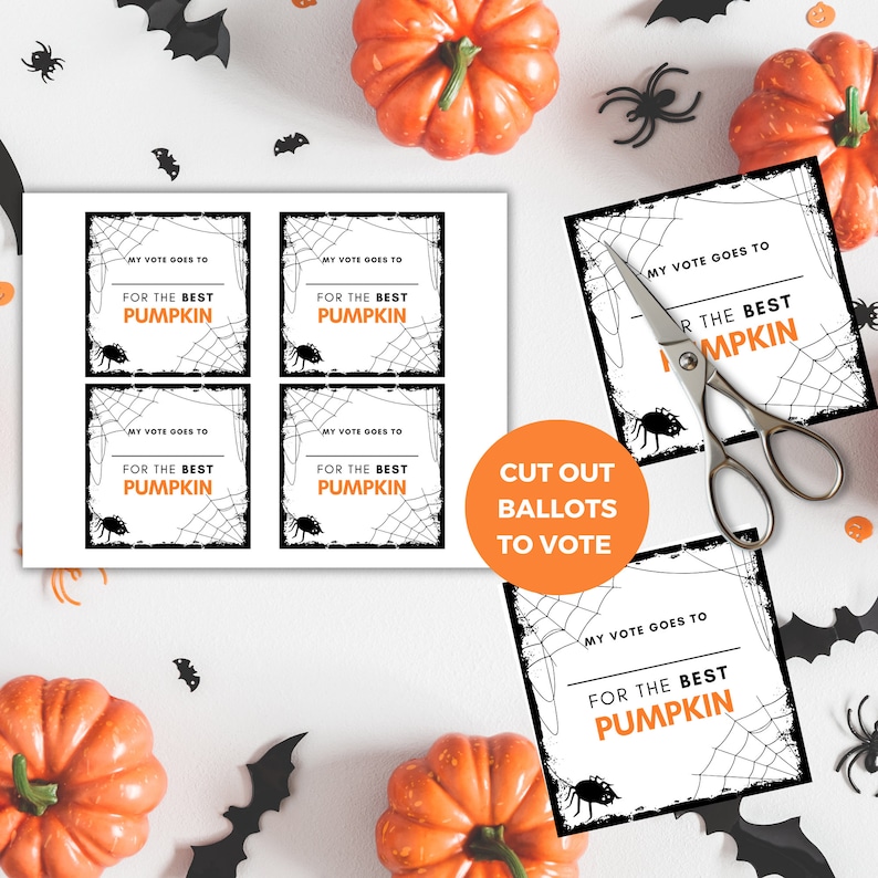 Printable Pumpkin Carving Contest Package With Pumpkin Carving Contest ...