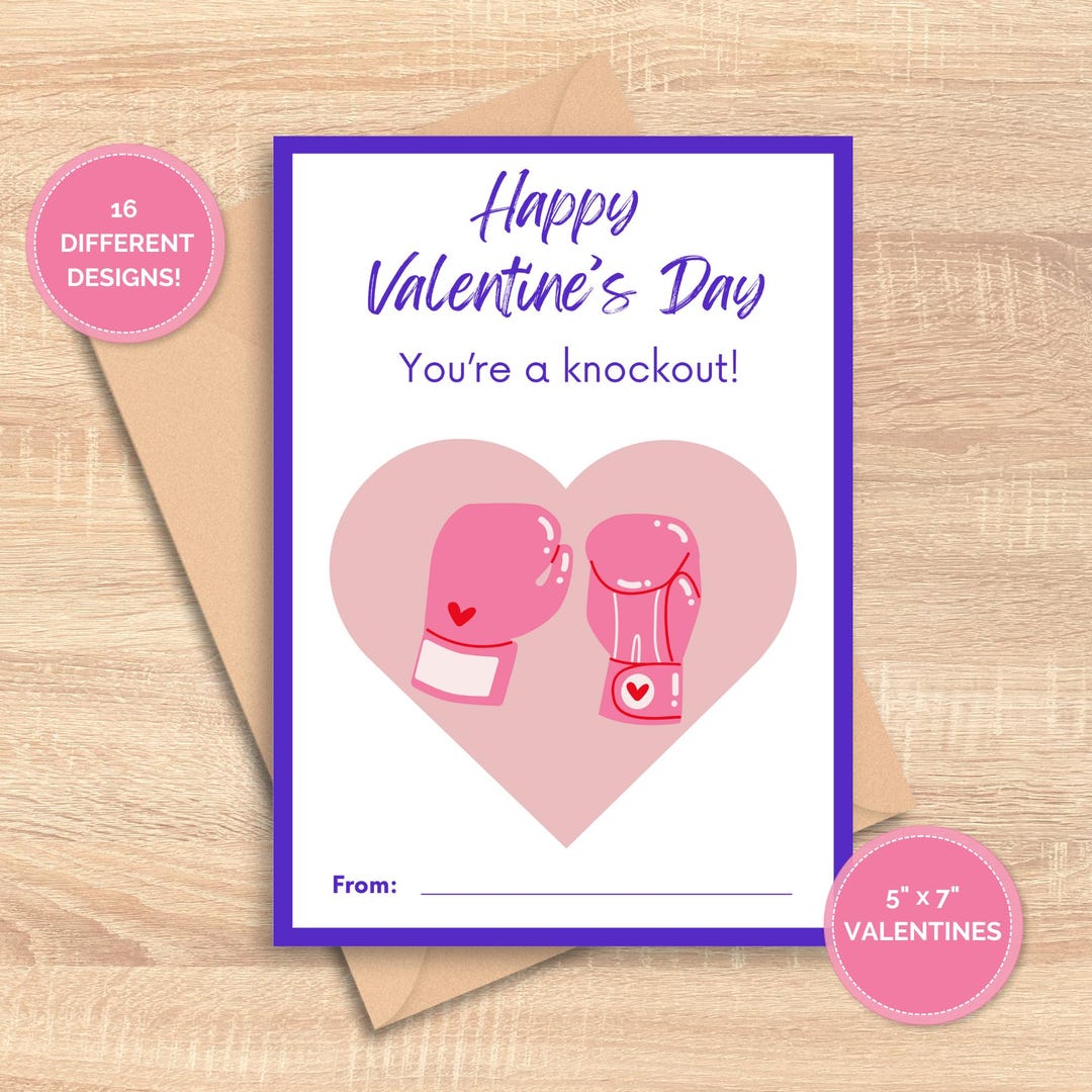Printable Sports Valentines, Class Valentines, School Valentines ...
