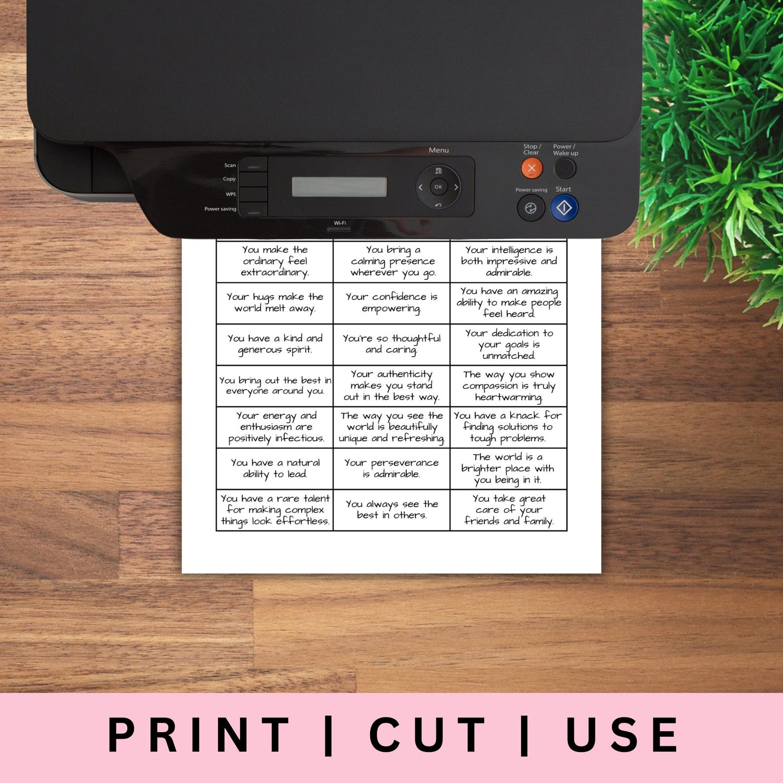 Editable Mini Compliment Notes for World Compliment Day, Anniversaries ...