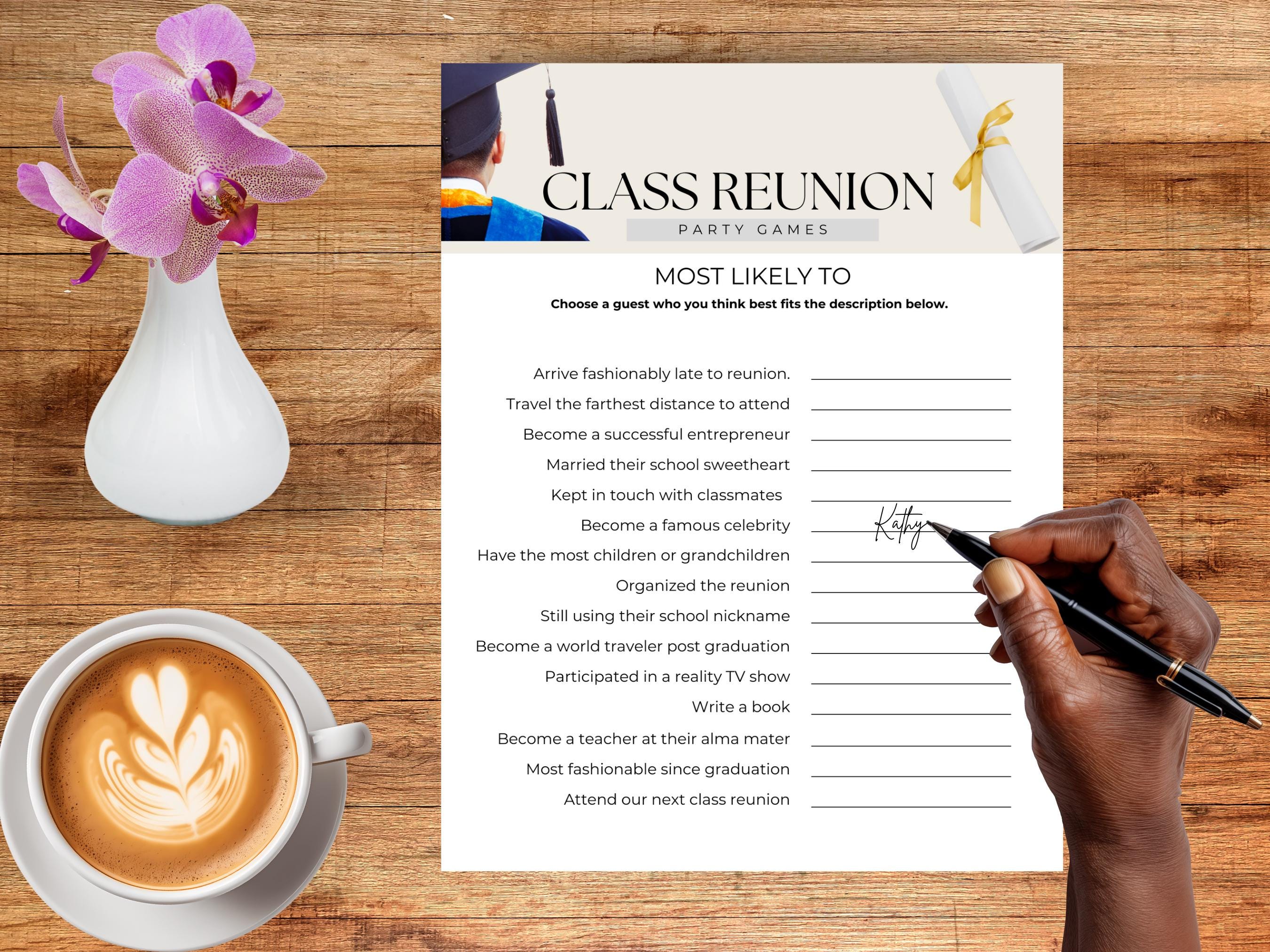 Printable Class of 1975 Class Reunion Games, 50th Class Reunion ...