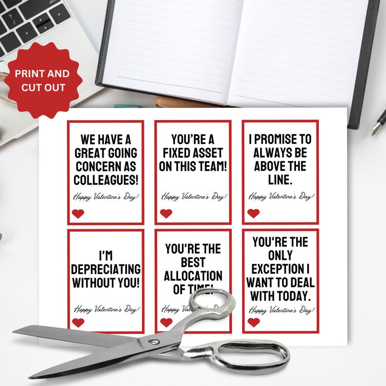 Printable Funny Accountant Valentines for Your Work Bestie, Funny ...