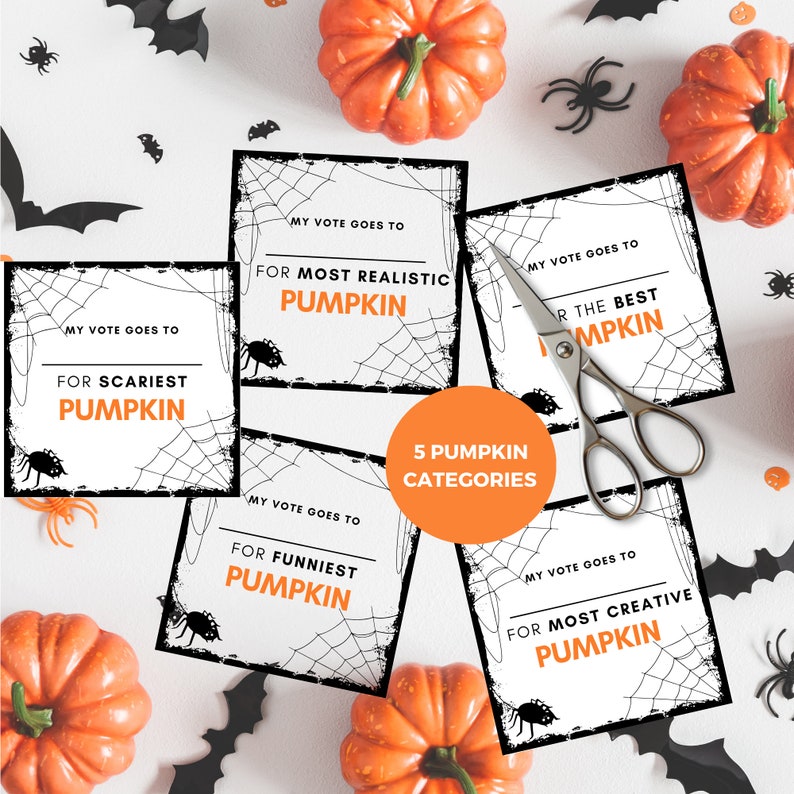 Printable Pumpkin Carving Contest Package With Pumpkin Carving Contest ...