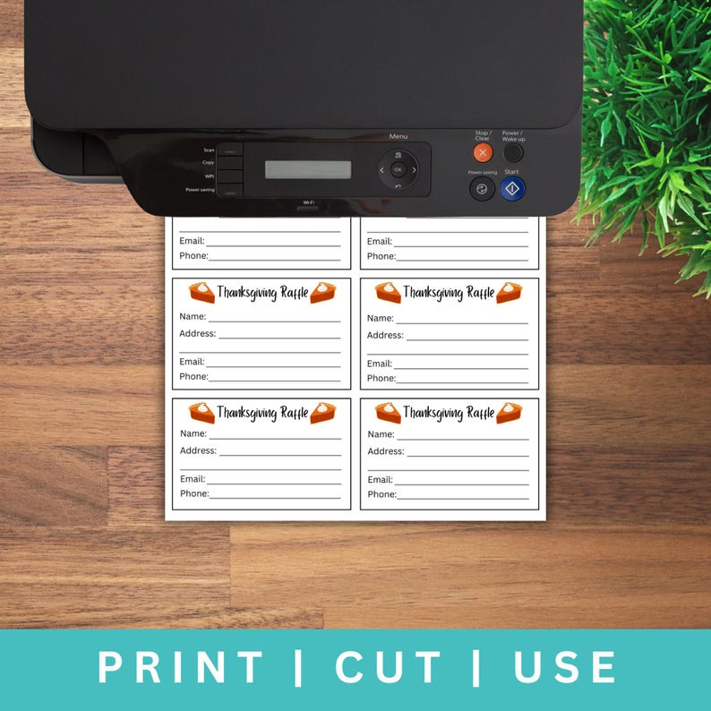 Editable Thanksgiving Raffle Ticket Template, Fundraising Event, School ...