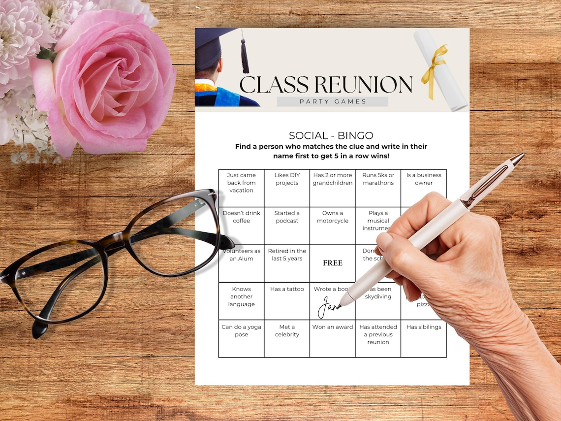 Printable Class of 1965 Class Reunion Games, 60th Class Reunion ...