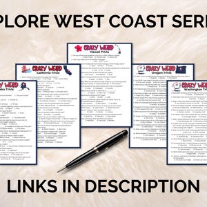 Printable Crazy Weird Washington Trivia Game, US States Pub Trivia ...