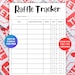 Editable Raffle Ticket Tracker Form Template, Charity Raffle Basket ...