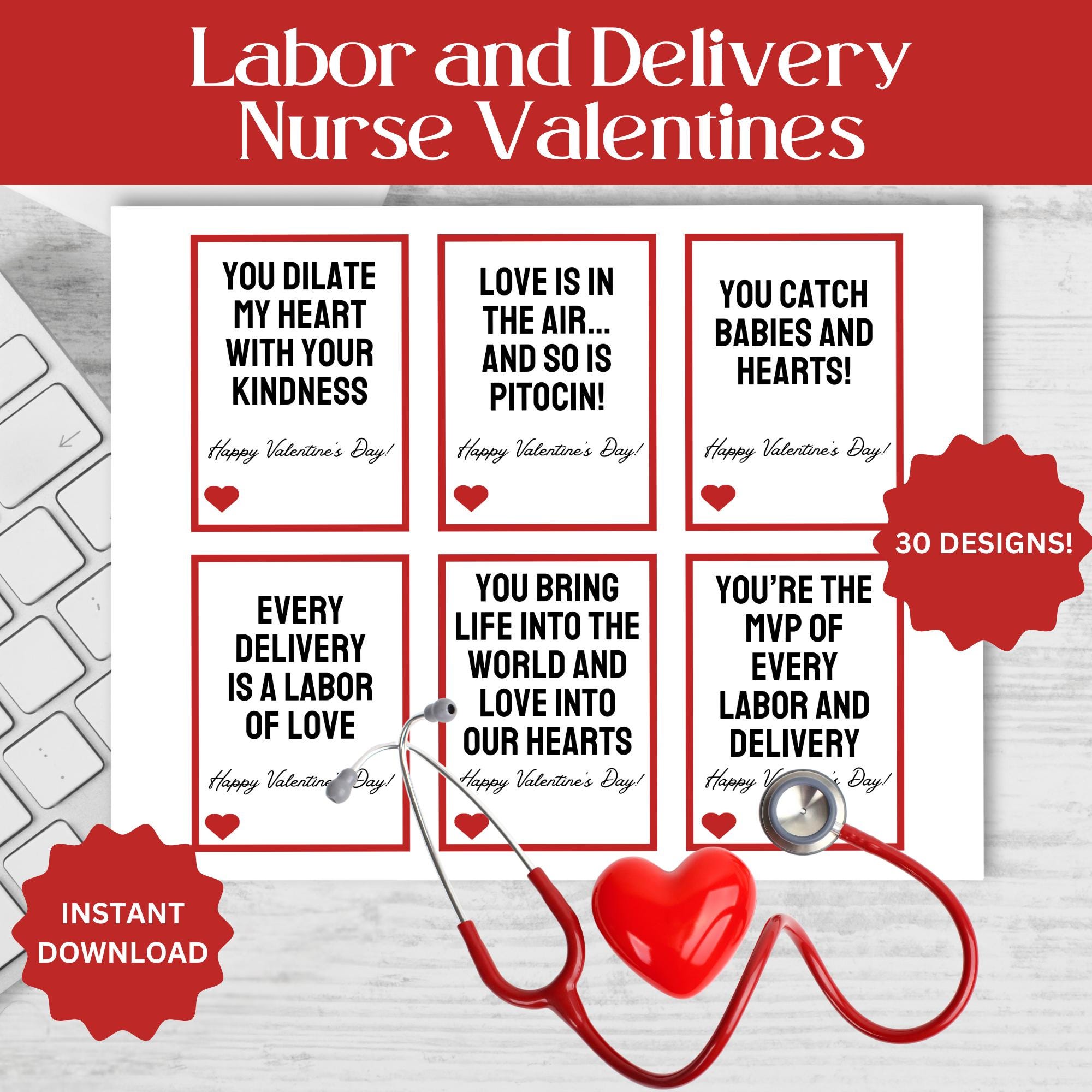 Printable Funny Medical Valentines for Labor and Delivery Nurses ...
