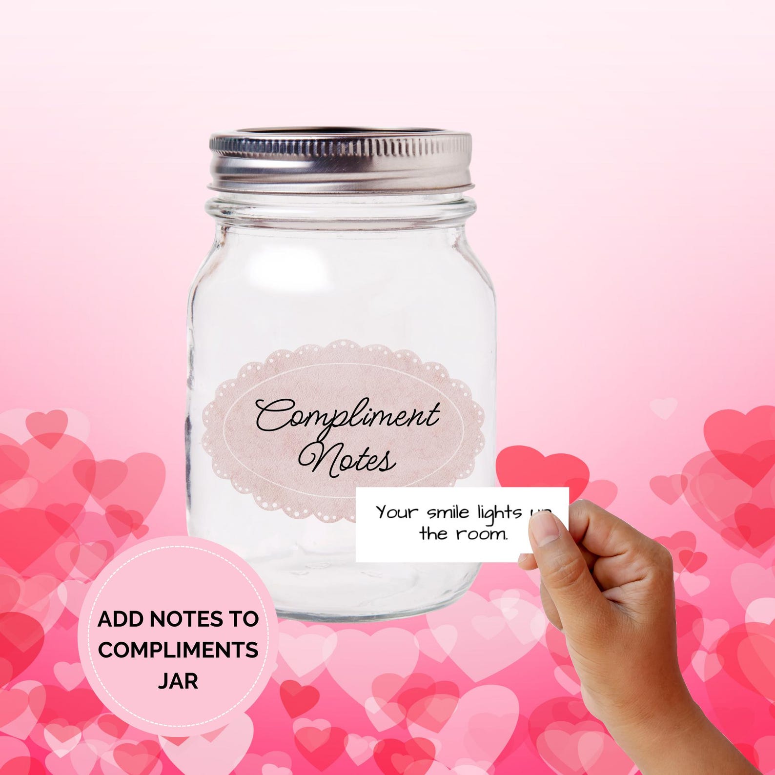 Editable Mini Compliment Notes for World Compliment Day, Anniversaries ...