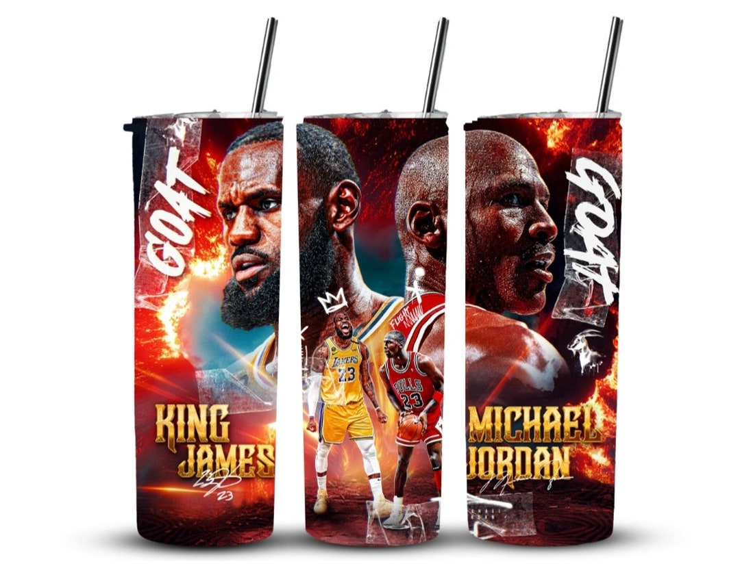 Lebron James and Michael Jordan Inspired Tumbler - Etsy