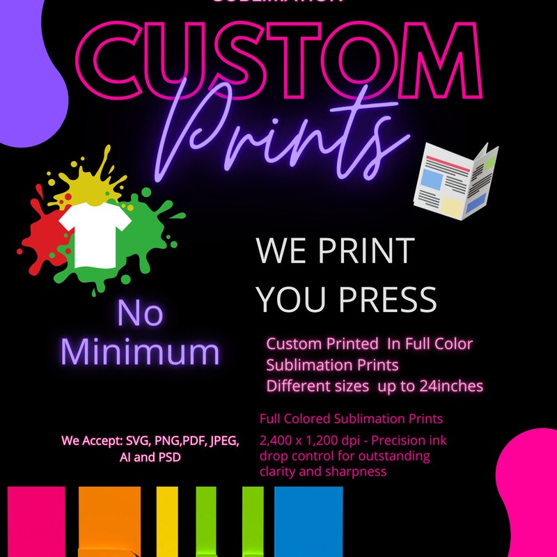 Custom Sublimation Print - Etsy