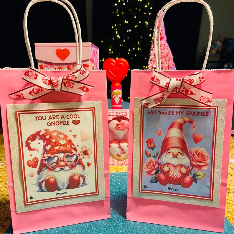 Printable Valentine's Day Gnome Cards - Etsy