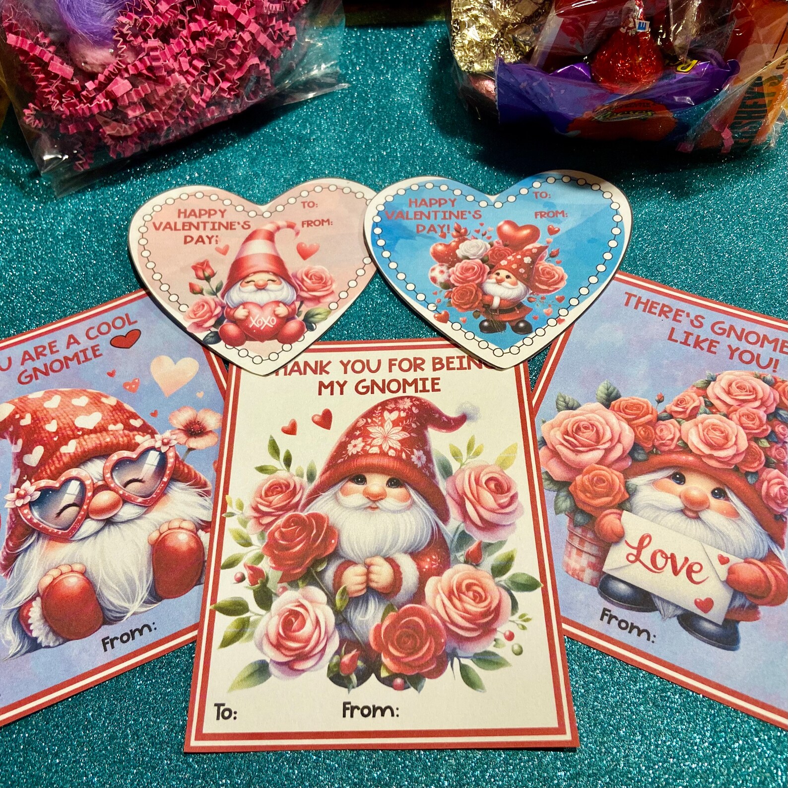 Printable Valentine's Day Gnome Cards - Etsy