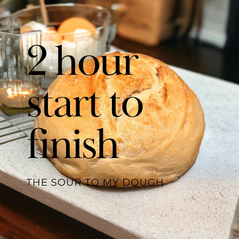 Quick Sourdough Bread Recipe, Beginners Dutch Oven Method (digital ...