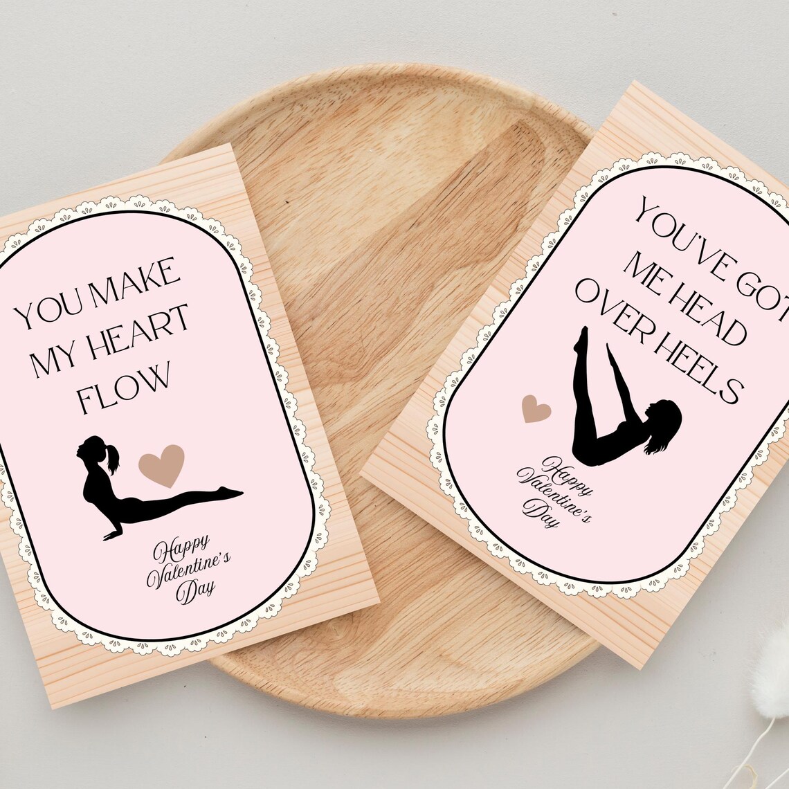 Pilates Valentine's Day Card, Yoga and Pilates Instructor Valentine ...