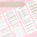 Pilates Digital Planner, Printable Fitness Tracker, Wellness Planner ...