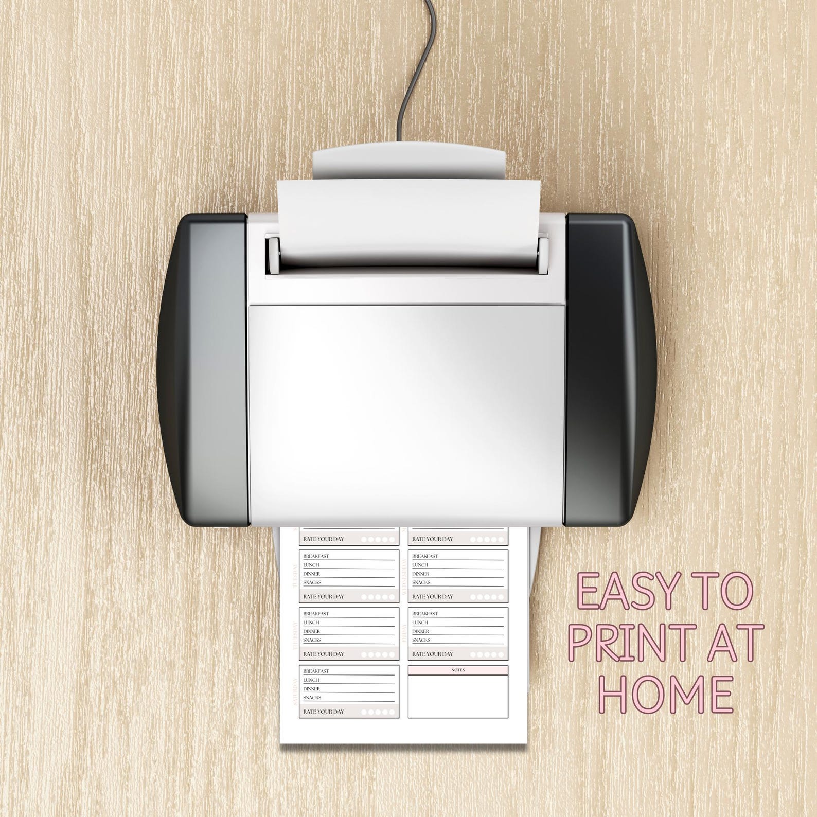 Pilates Digital Planner, Printable Fitness Tracker, Wellness Planner ...