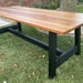 White Oak Farmhouse Dining Table, Rustic, Handcrafted Large Kitchen ...