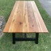 White Oak Farmhouse Dining Table, Rustic, Handcrafted Large Kitchen ...