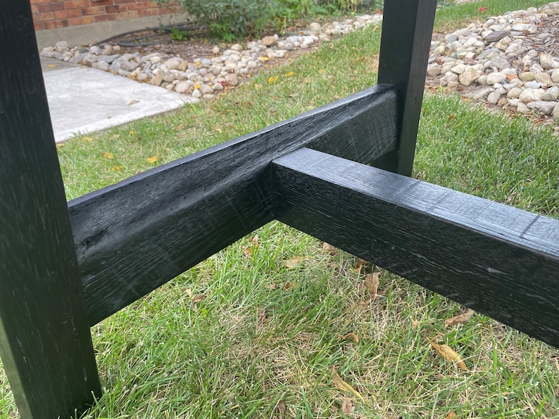 White Oak Farmhouse Dining Table, Rustic, Handcrafted Large Kitchen ...