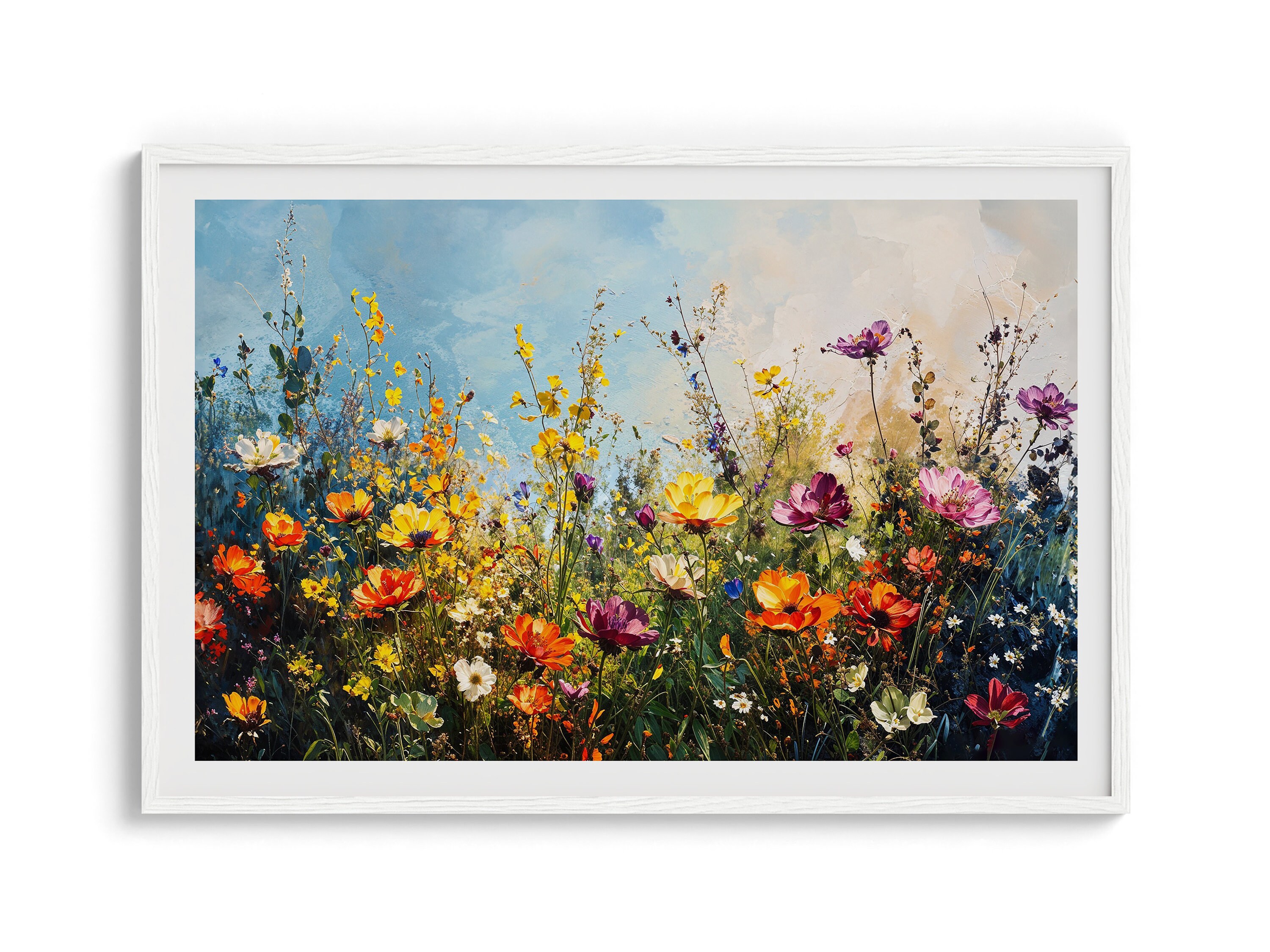 Wildflower Wall Art Wildflower Painting Art for Any Room Flower Gift ...