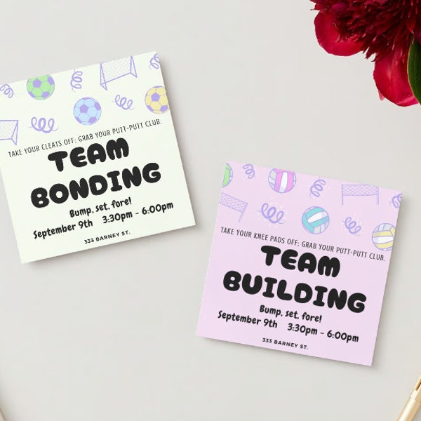 Team Bonding Invitations - Etsy
