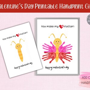 Butterfly | Valentine Handprint Template | Valentine Day Handprint Art ...