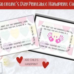 Handprint Poem Gift | Valentine Handprint Template | Valentine Day ...
