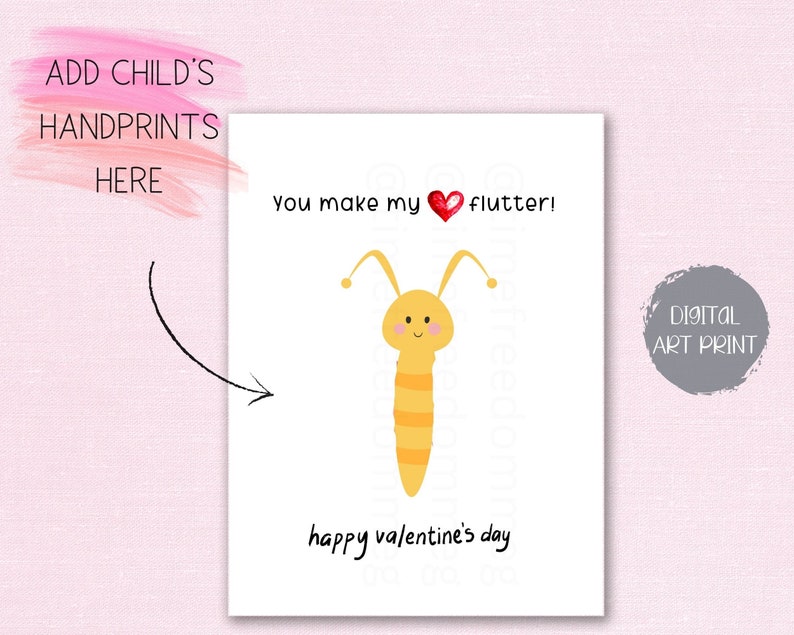 Butterfly | Valentine Handprint Template | Valentine Day Handprint Art ...