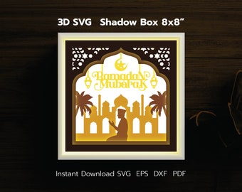 Crescent Ramadan Laser Cut, Muslim Home Decor, for Ramadan and Eid ...