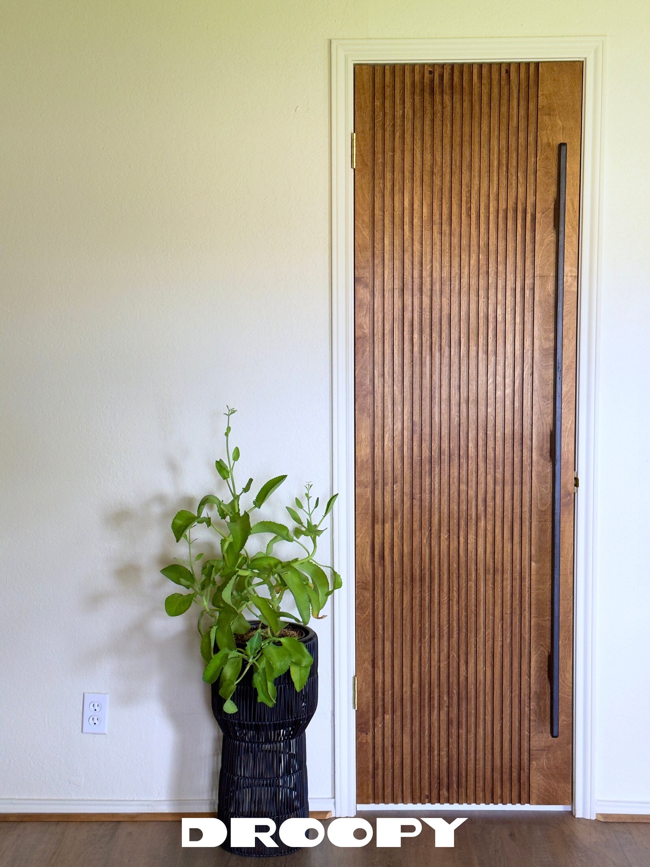 Slatted Interior Door Custom Size Made to Order Art Deco, Mid Century ...