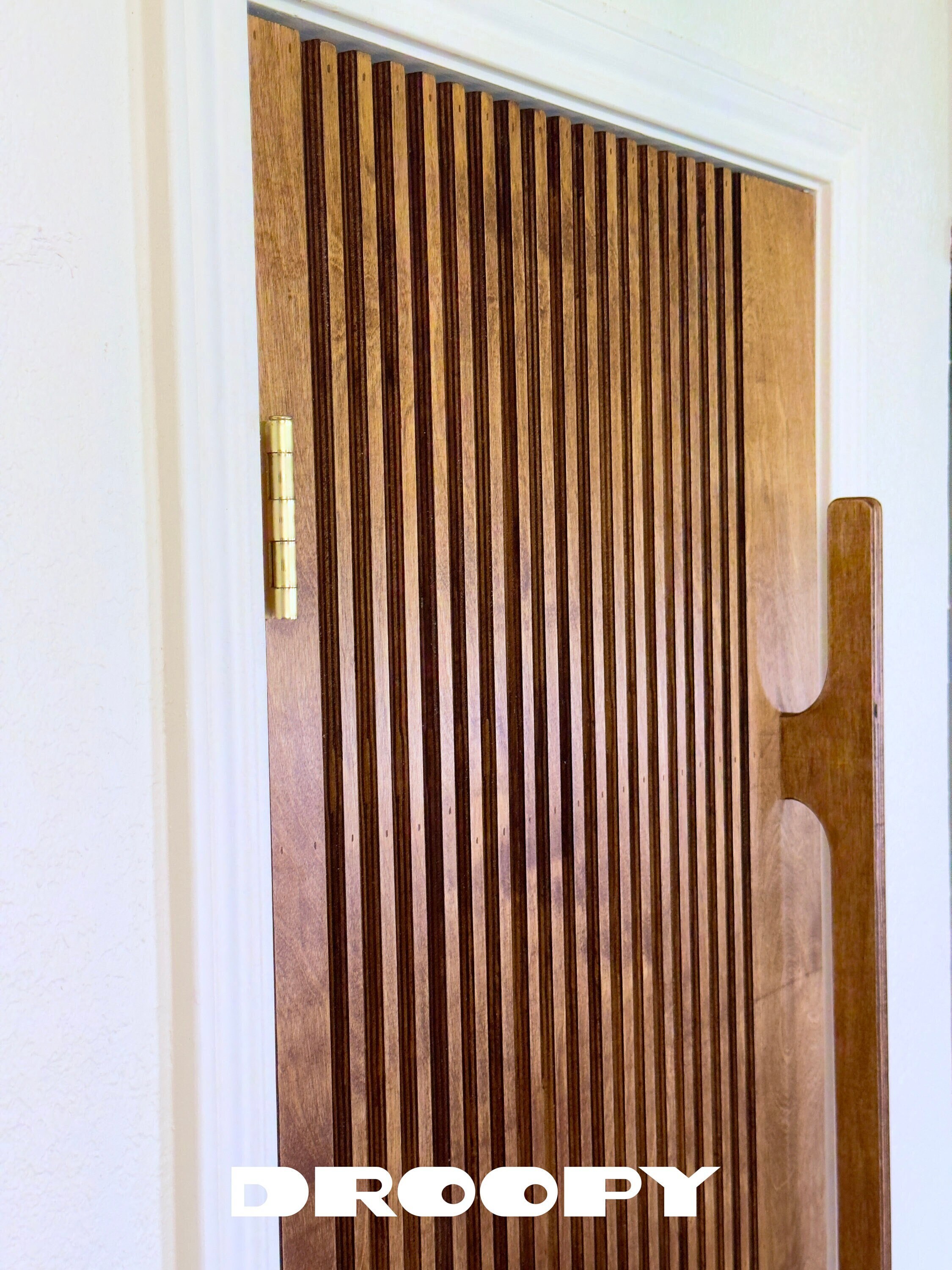 Slatted Interior Door Custom Size Made to Order Art Deco, Mid Century ...