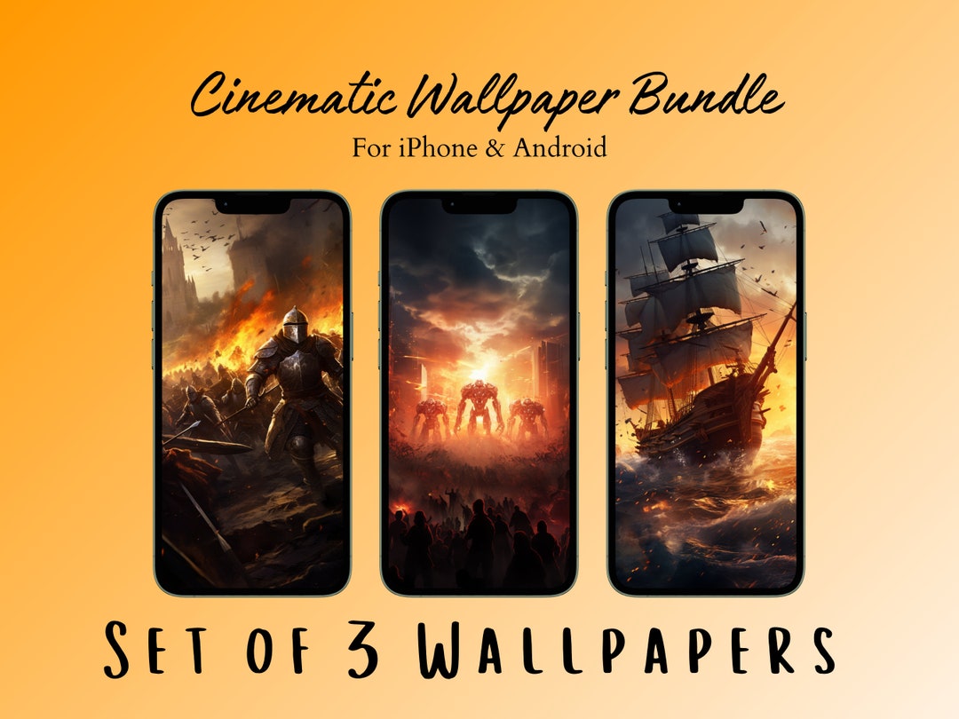 Set of 3 Cinematic Wallpapers Bundle - Etsy