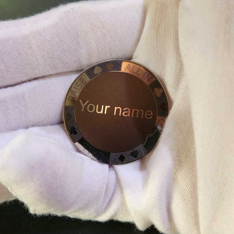 Custom Stainless Steel Coin Poker Card Protector with Optional Mini ...