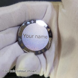Custom Stainless Steel Coin Poker Card Protector 35mm Diameter (with ...