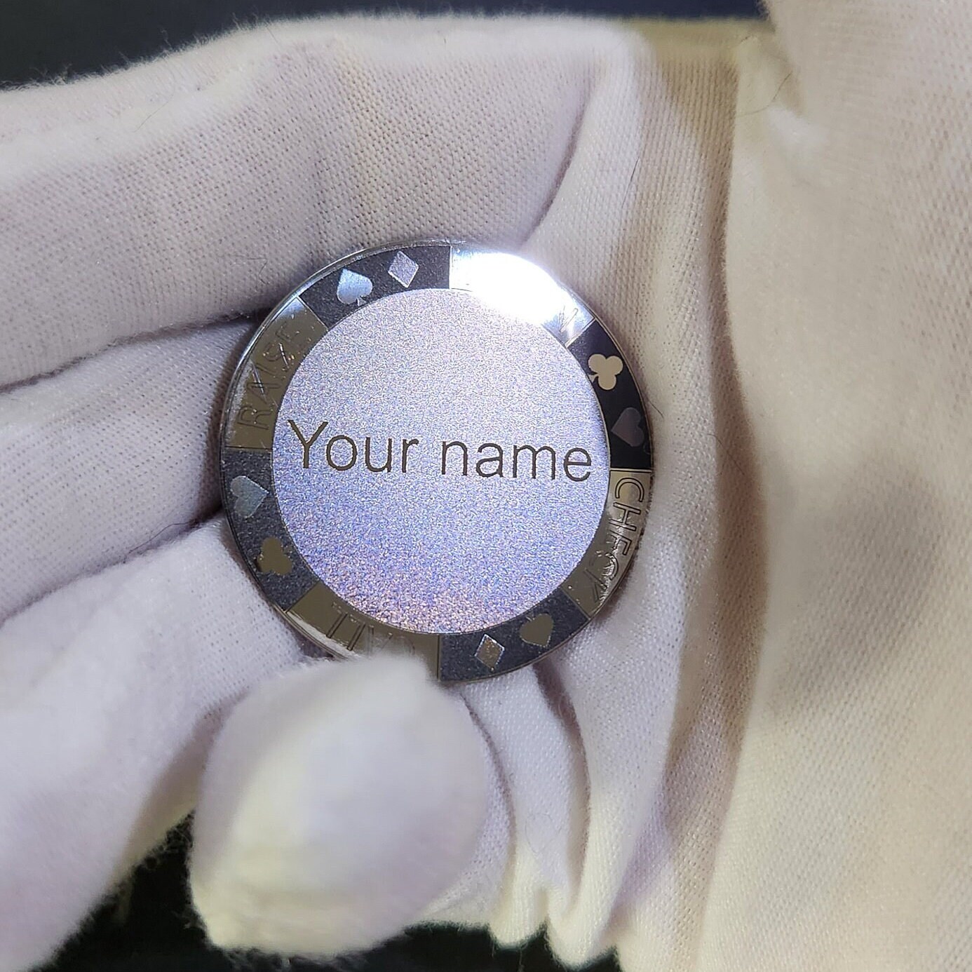 Custom Stainless Steel Coin Poker Card Protector with Optional Mini ...