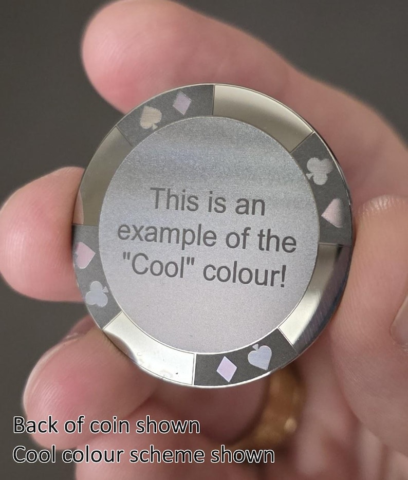 Custom Stainless Steel Coin Poker Card Protector 35mm Diameter (with ...