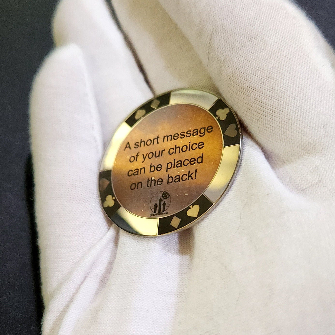 Custom Stainless Steel Coin Poker Card Protector with Optional Mini ...