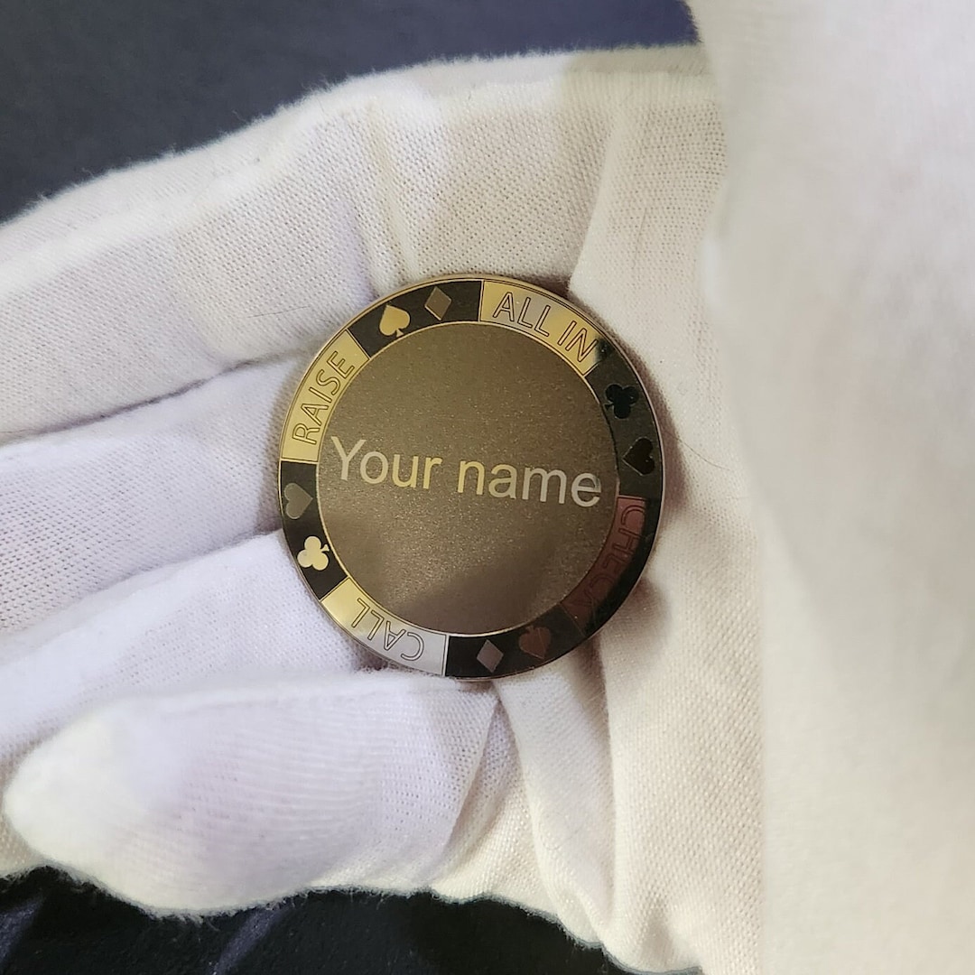 Custom Stainless Steel Coin Poker Card Protector with Optional Mini ...