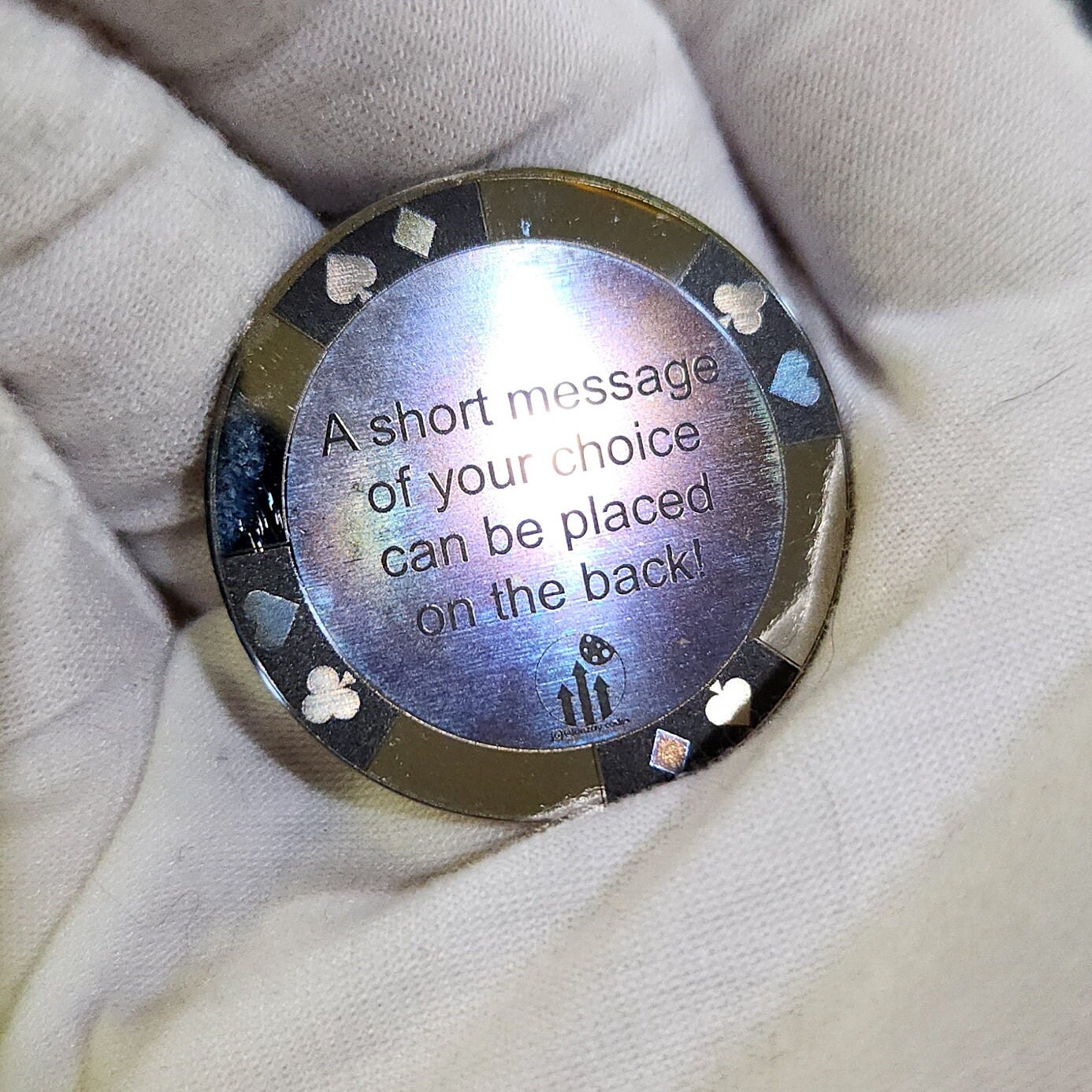 Custom Stainless Steel Coin Poker Card Protector with Optional Mini ...