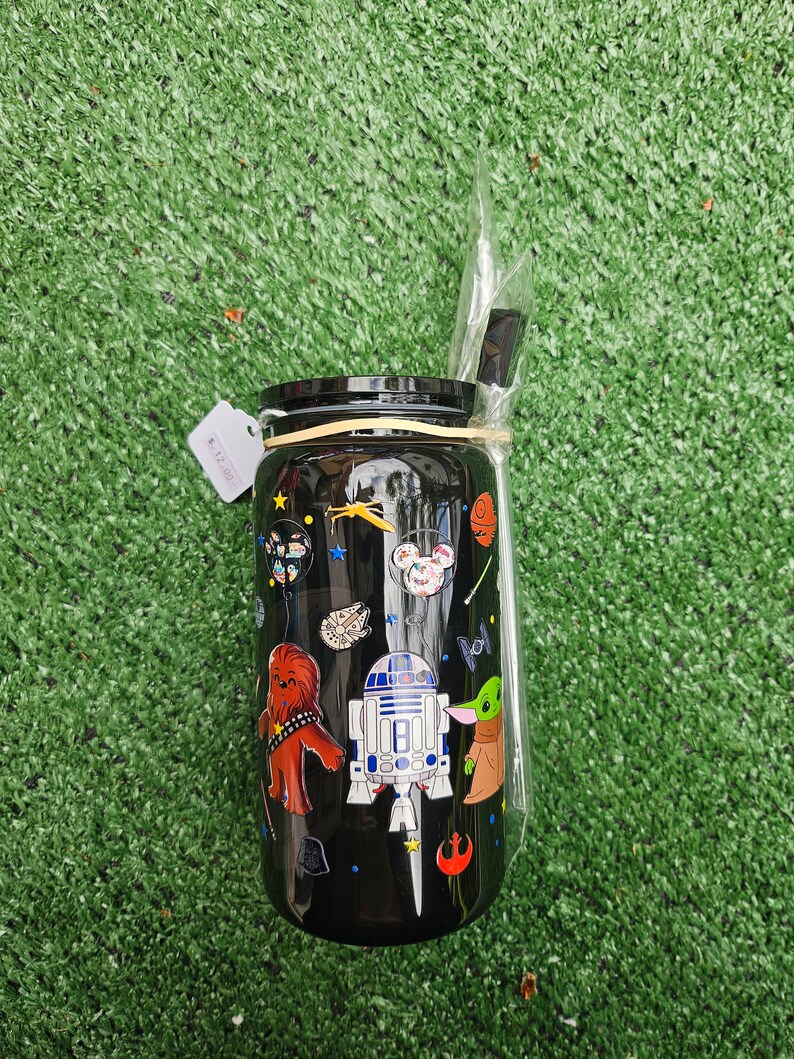 STAR WARS Kids Teens School Plastic 16oz Cup Set With Lid ,straw and ...