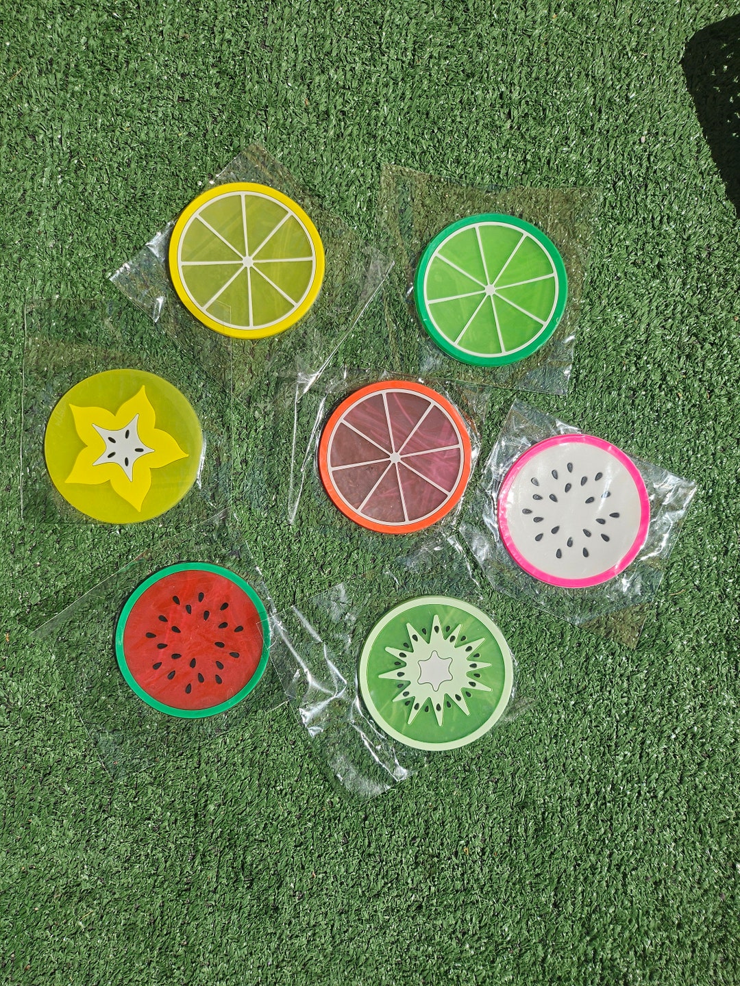 SUMMER FRUIT Cup Add on Accessories:silicone Cup Coaster/ Can Drink ...