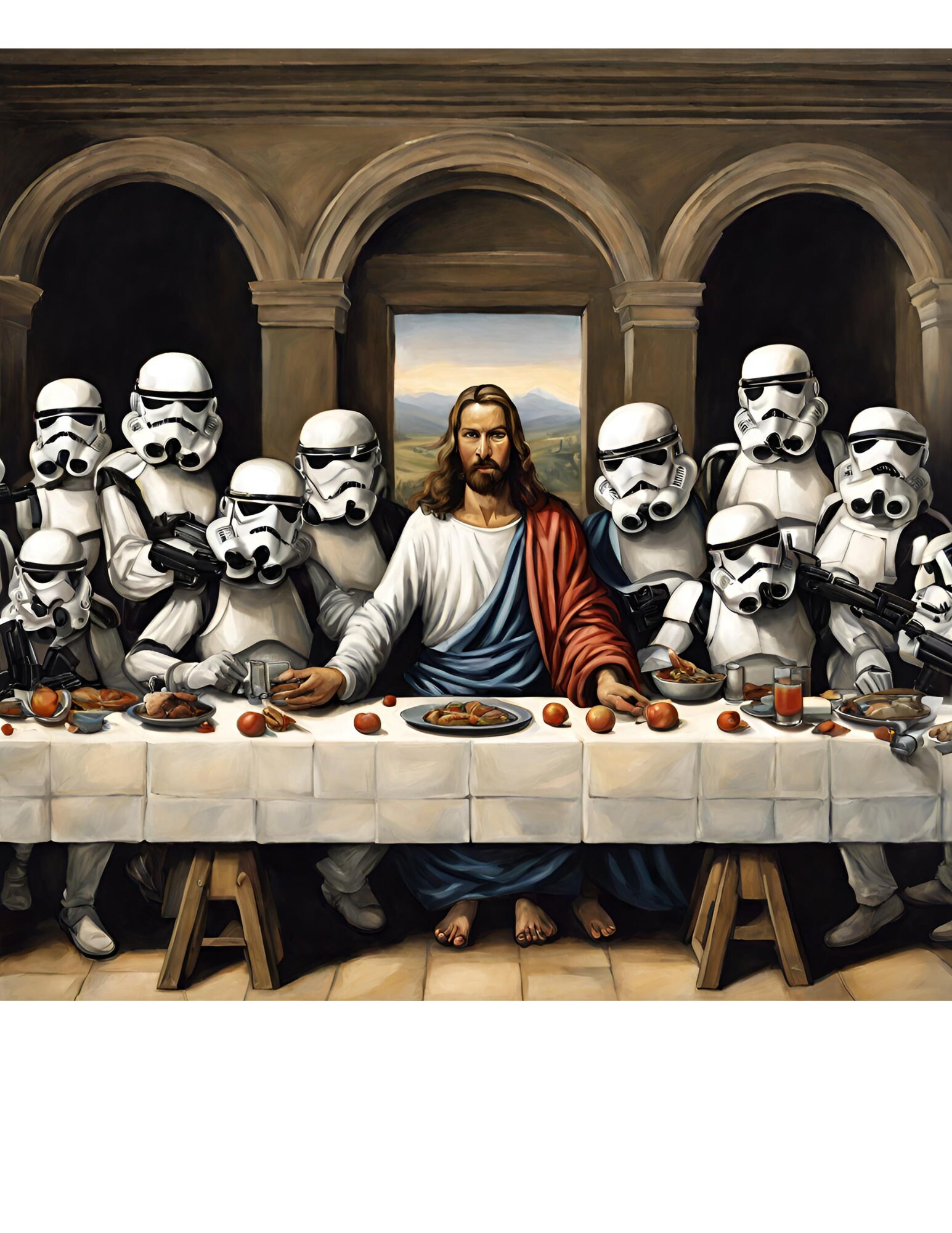 PDF&SVG Printable Stormtroop Last Supper Stickers Aesthetic Digital ...