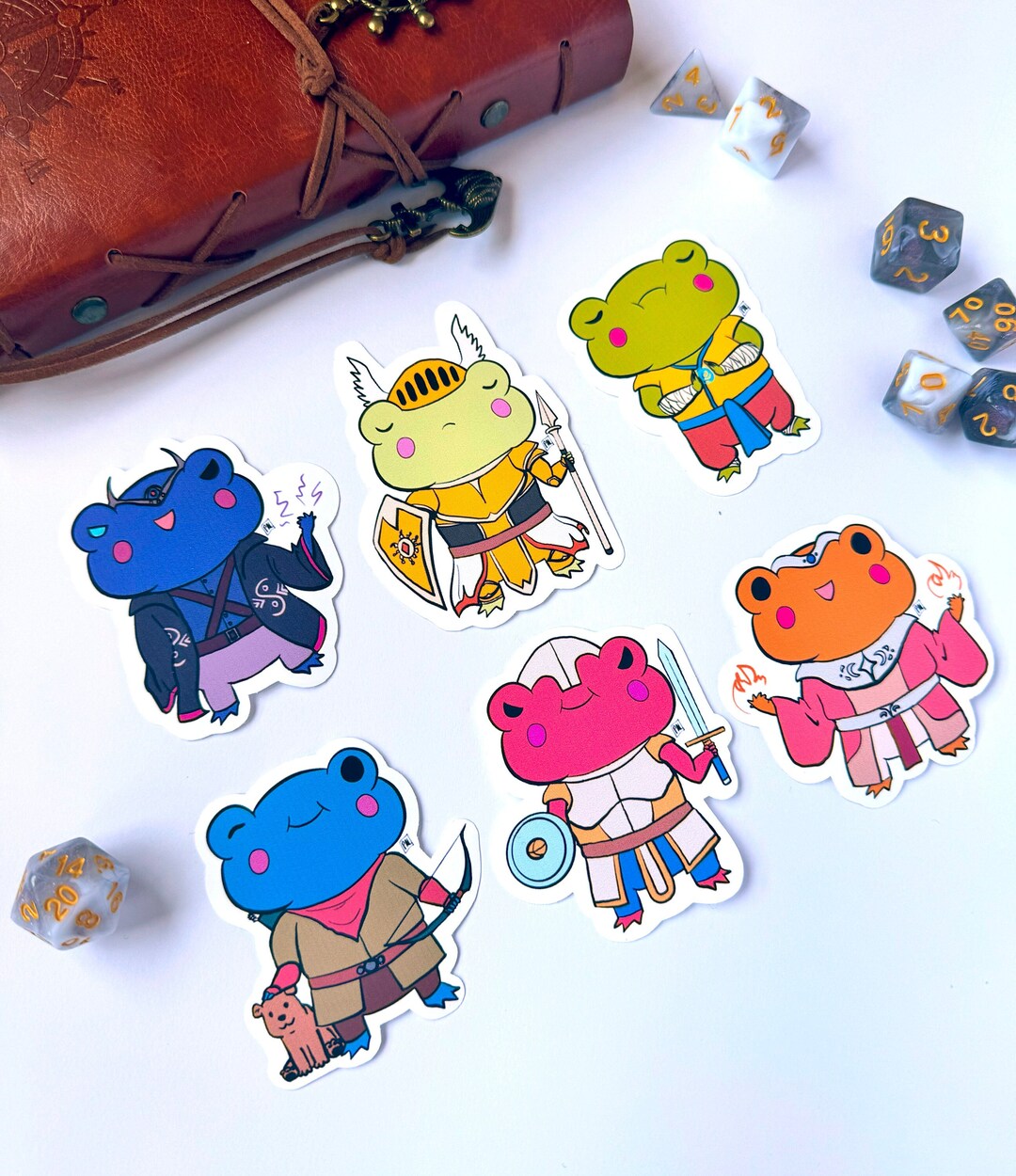 Fantasy Dungeons & Dragons Frogs Waterproof Vinyl 6 Pc Sticker Set 2 ...