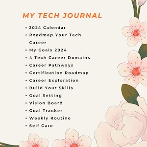 My Tech Journal: Roadmap Your Tech Journey - 6 Month Planner - Etsy