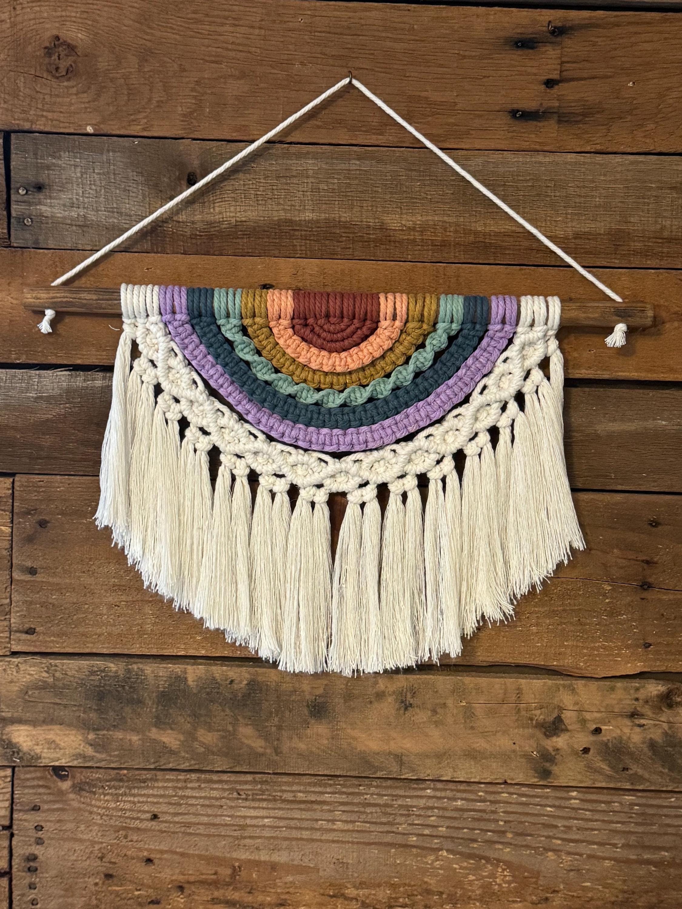 Rainbow Half Mandala Wall Hanging - Etsy